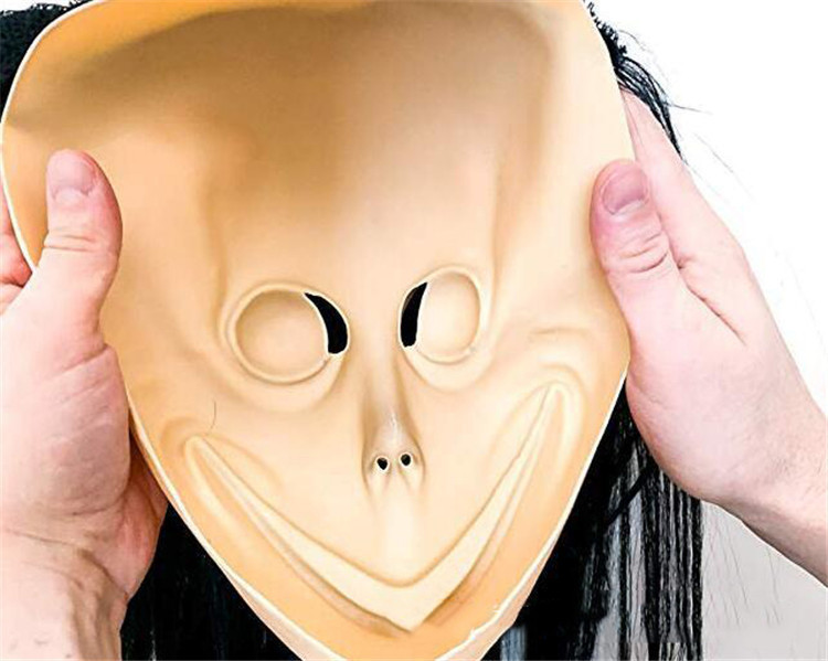 Death Game Scary MOMO Mask Halloween Female Ghost Wig Mask Realistic ...