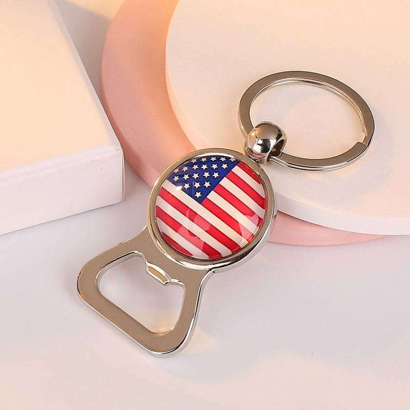 2021 Beer Bottle Opener Key Rings DIY For 25mm Glass Cabochon Keyrings ...