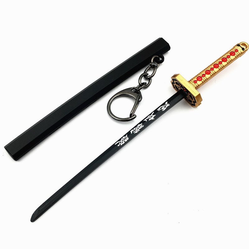 Demon Slayer Kimetsu No Yaiba Sword Anime Keychain Tanjirou 15cm Katana ...