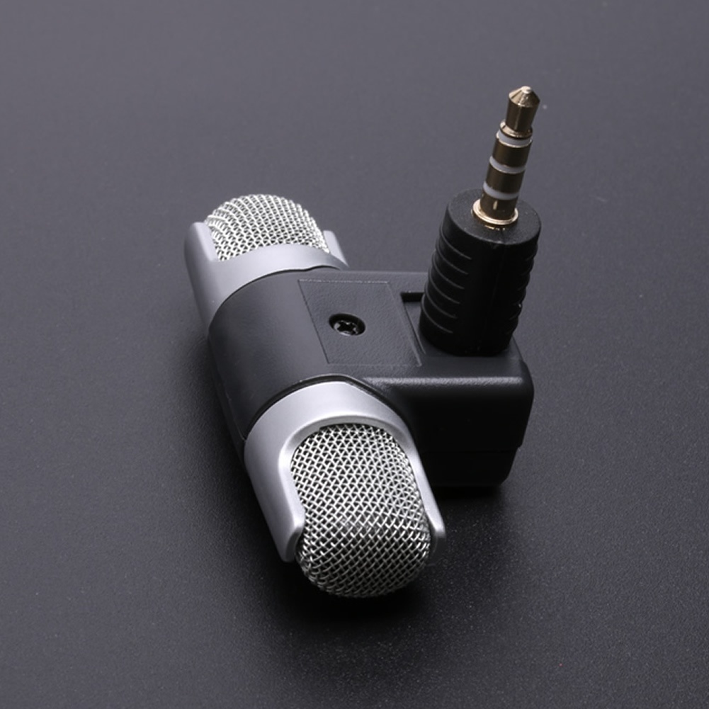 Mini 3.5mm Jack Capacitance Microphone Mic For Mobile Phone PC Laptop ...