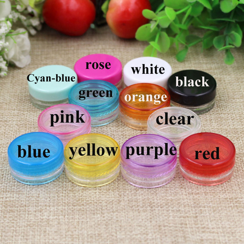 2021 X 3g Plastic Cosmetic Case Makeup Jars Pots Cream Lotion ...
