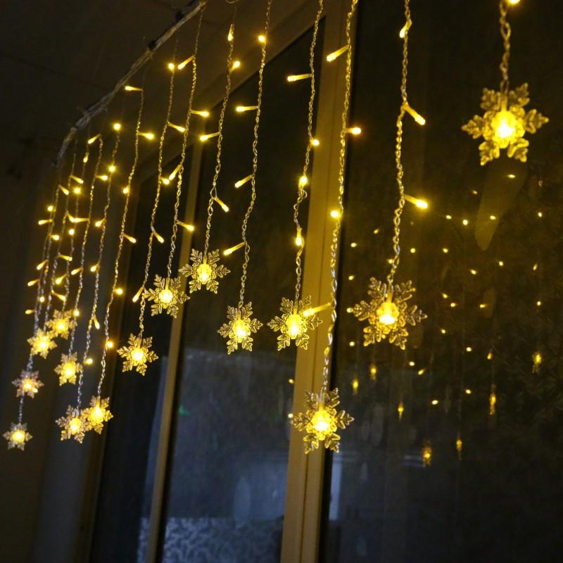 Decorative Lights 3.6m PVC Waterproof Outdoor Christmas Light Star Led ...