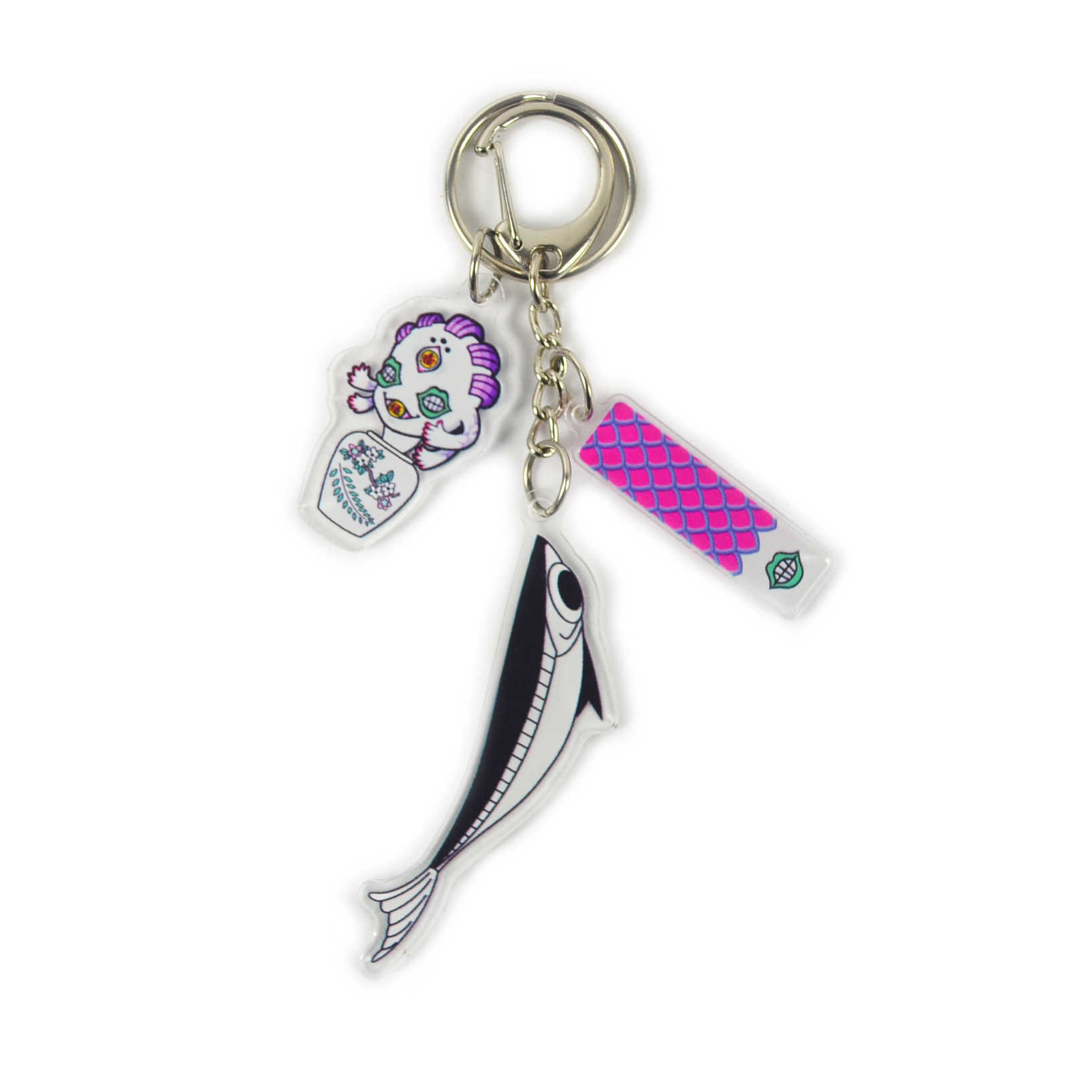 Anime Demon Slayer Demon Moons Cosplay Keychain Kokushibo Doma Enmu ...