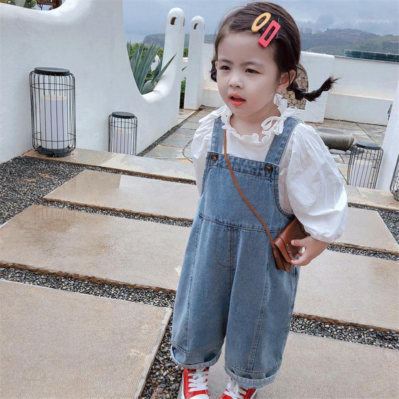 Denim Girls Overalls Jumpsuit Jeans Jumpsuits For Kids 6-16 Year ...