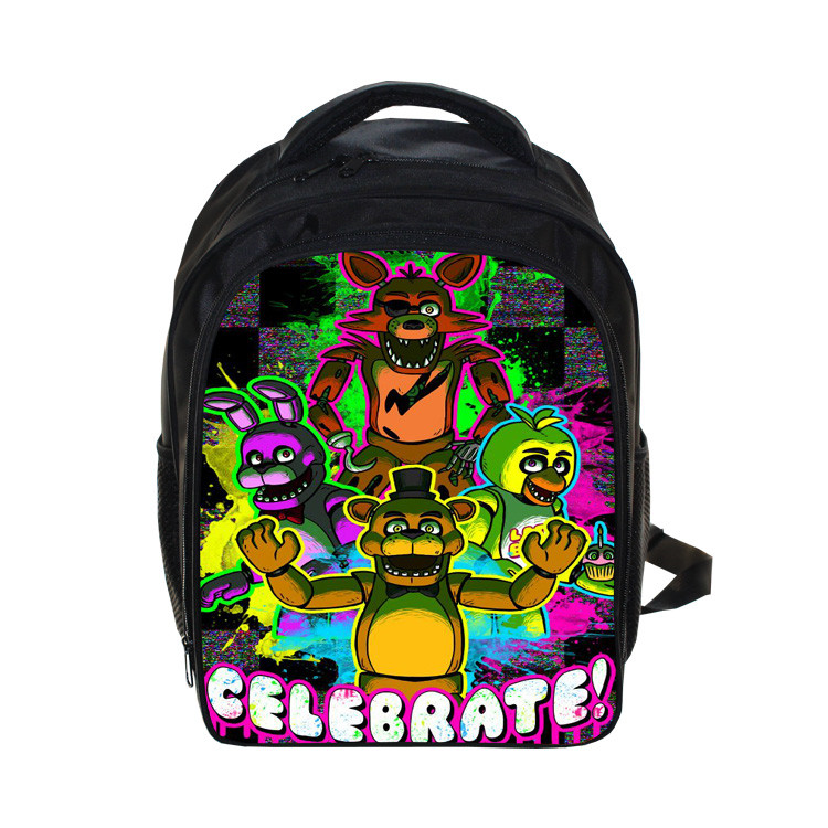 Five Nights At Freddys Backpack Fnaf Children School Bags Chica Five ...