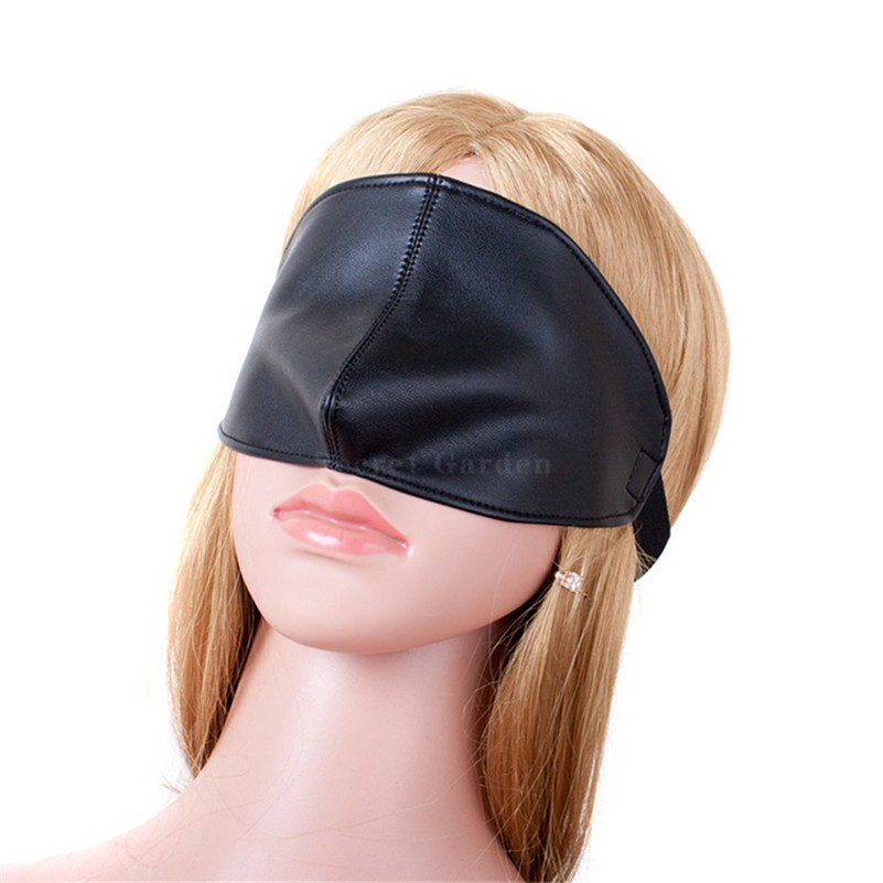 Morease Blindfold Sexy Leather Eye Mask Bdsm Restraints Fetish Slave
