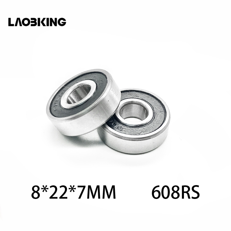 BAIJIAXIUSHANG Bearings 10Pcs/Set 608 2RS Deep Groove Ball Bearings ...