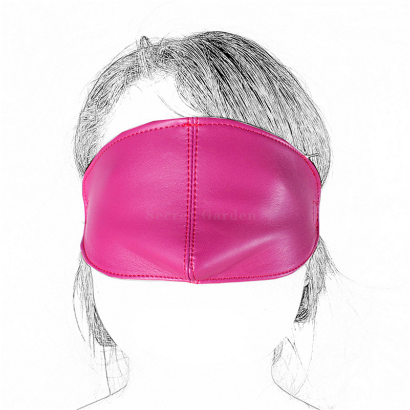 Morease Blindfold Sexy Leather Eye Mask Bdsm Restraints Fetish Slave ...
