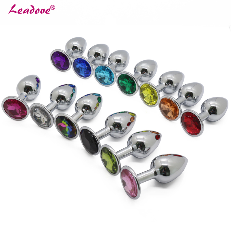 Small Size Stainless Steel Crystal Anal Plug Jeweled Butt Plug Boot ...
