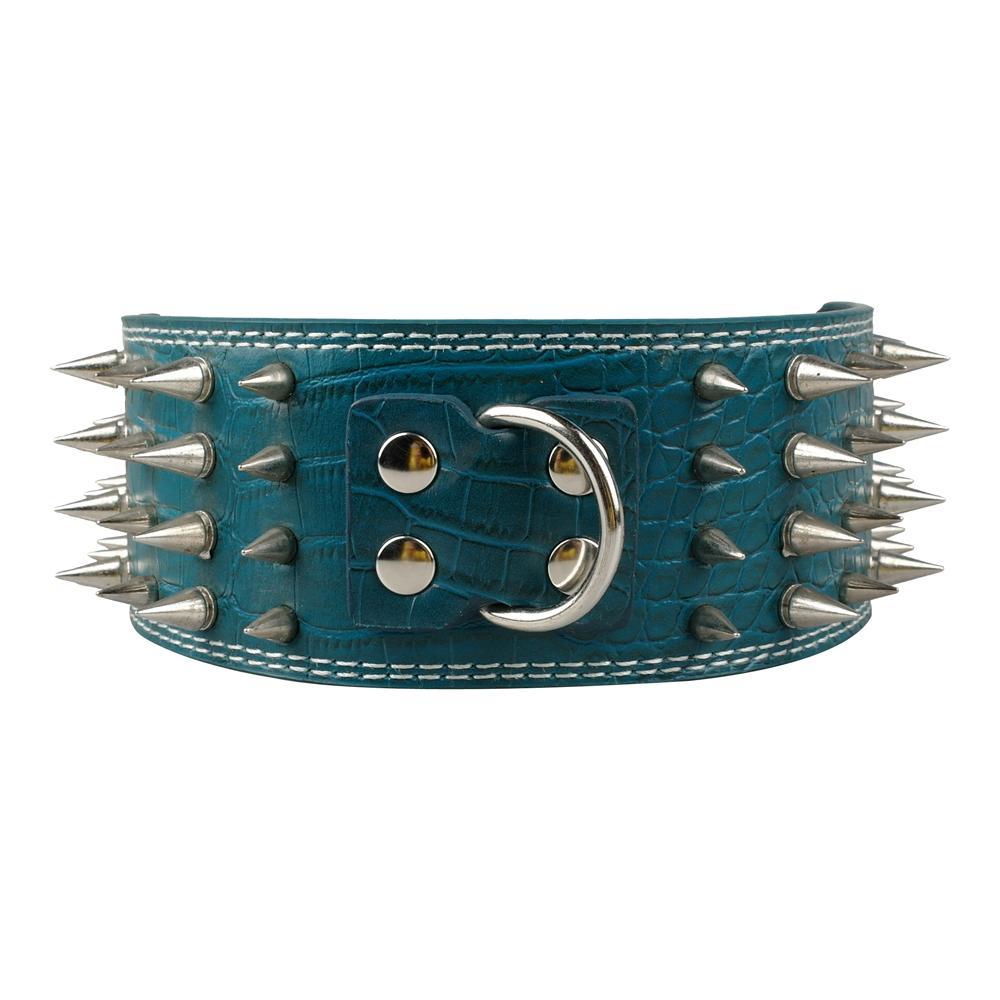Best Quality 3 Inch Wide Spikes Studded Leather Pet Dog Collar For ...