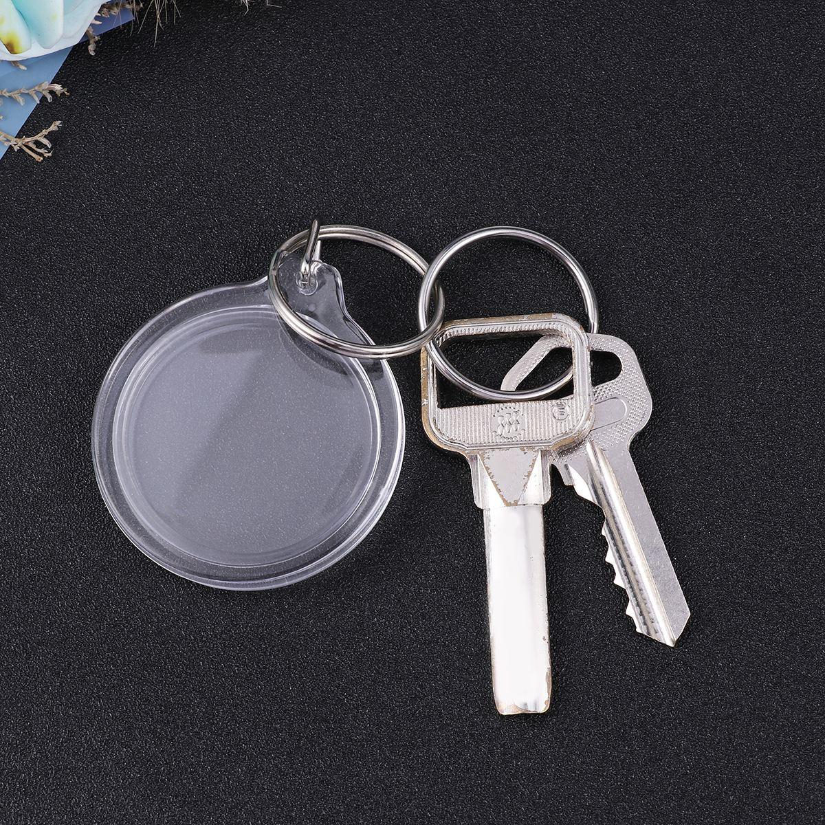 Key Rings Online Sale Photo Keychain Circular Transparent Blank Acrylic ...