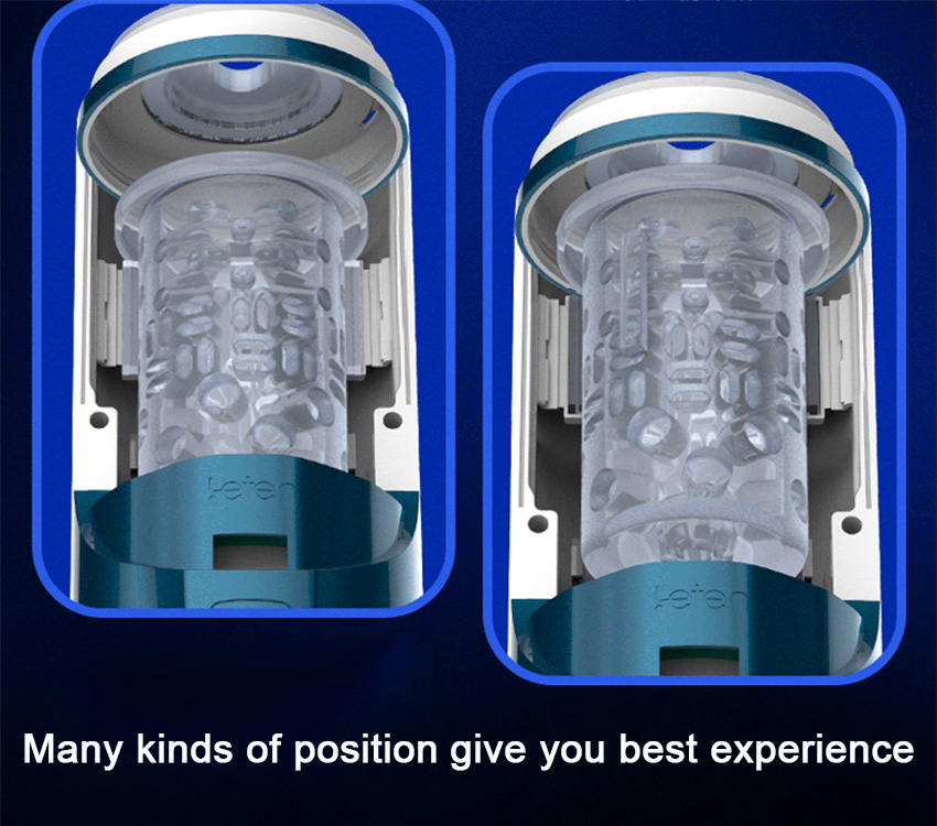Leten Piston Male Masturbator Automatic Telescopic And Rotating
