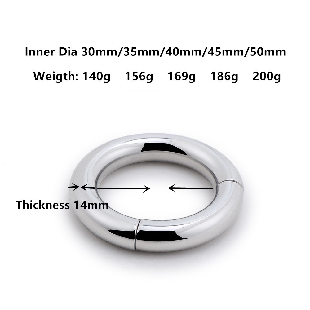 5 Size For Choose Heavy Duty Male Magnetic Ball Scrotum Stretcher Metal ...