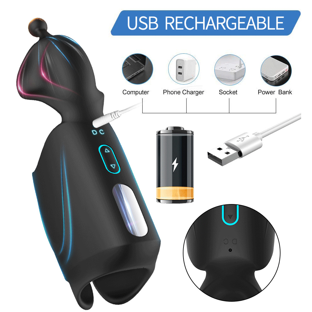 2020 Newest Automatic Glans Vibrator For Men Masturbator Dildo Vibrator ...
