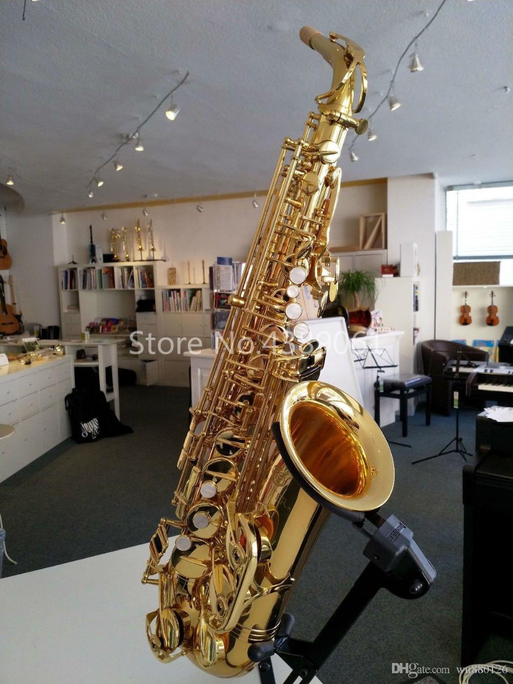 New Jupiter JAS 767 II Alto Eb Tune Saxophone Brass Gold Lacquer Music ...