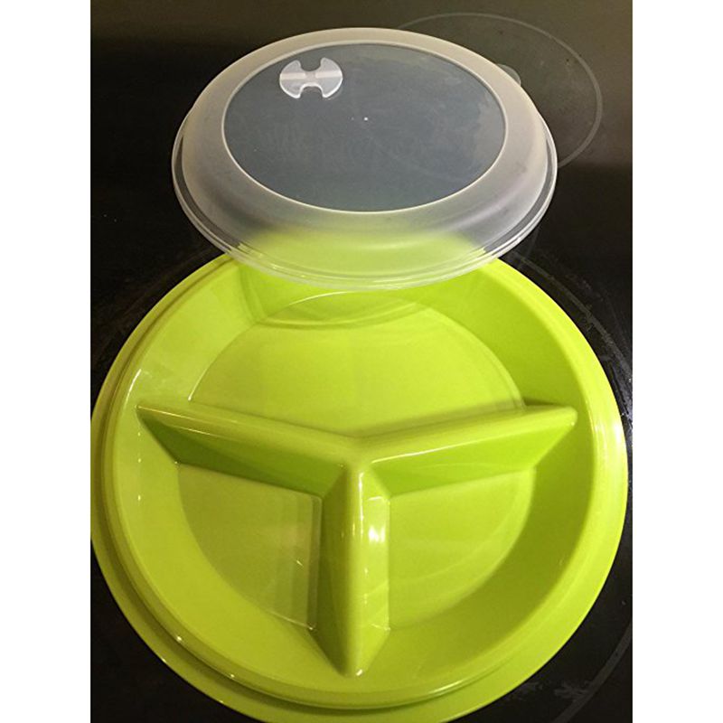 Portion Control Plate Meal Reusable With Lid 3 Sections Microwave Freezer And Dishwasher Safe portion-control-plate-meal-reusable-with-lid-3-sections-microwave-freezer-and-dishwasher-safe