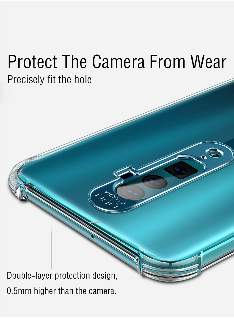 Airbag Transparent Protective Case For Oppo Reno 2 2f 2z 10x Zoom Ace ...