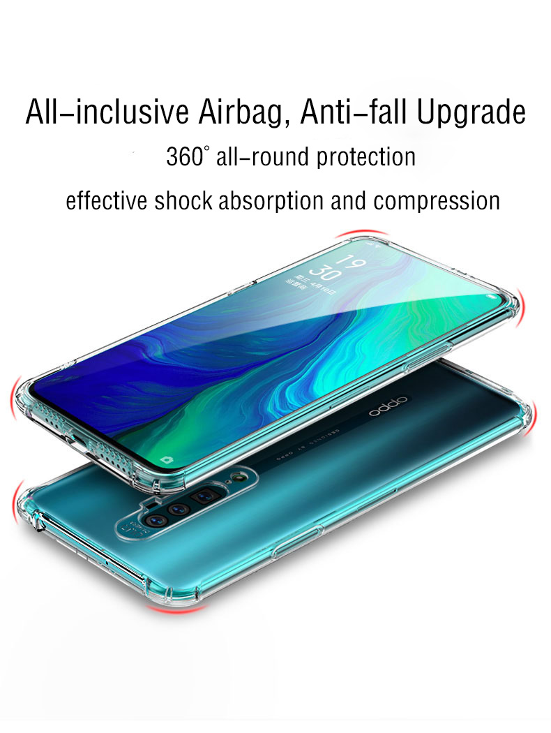 Airbag Transparent Protective Case For Oppo Reno 2 2f 2z 10x Zoom Ace ...