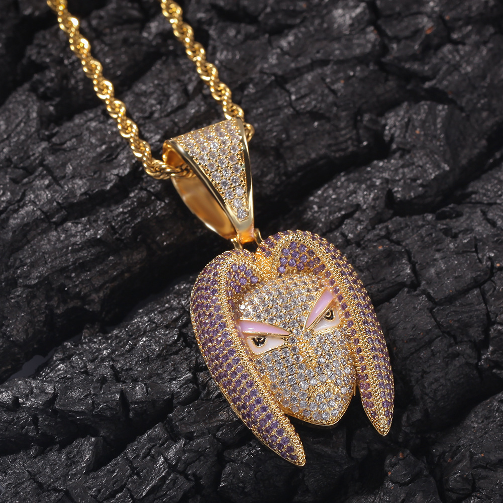 Wholesale New Personalized 18K Gold Bling Diamond Cartoon TRUNKS ...