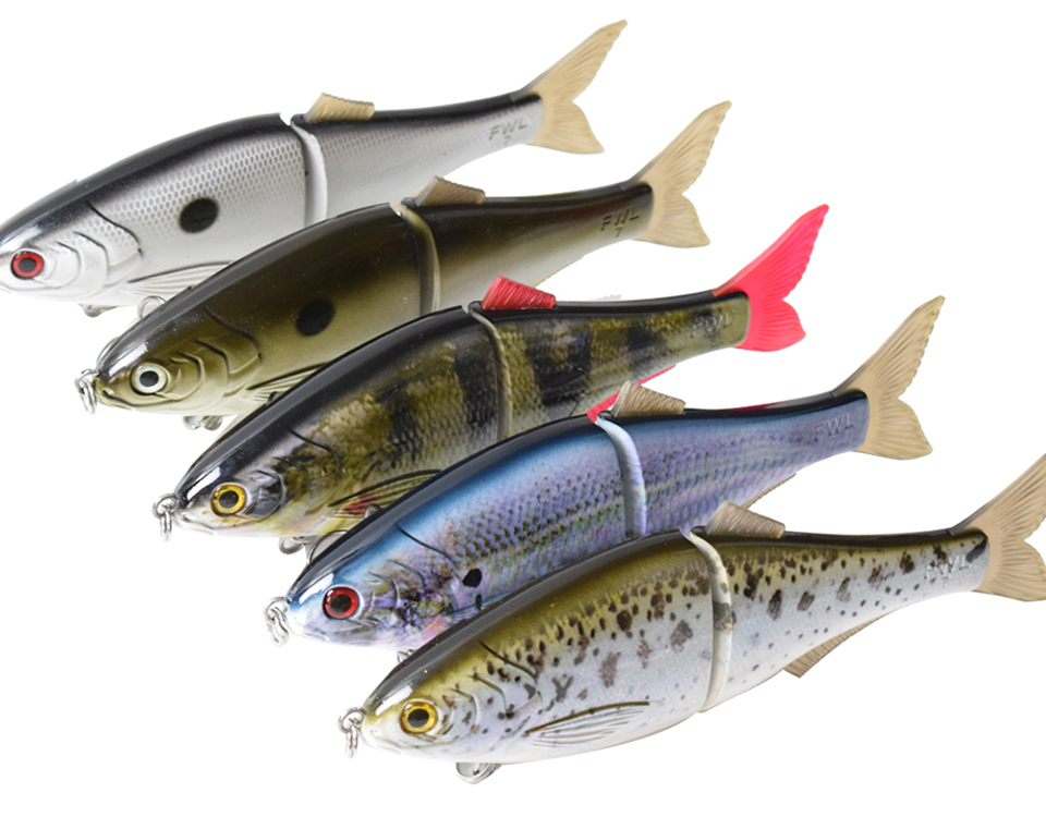 CCL Big Game 9 Inch Shad Jointed Lures Swimbait Fishing Wobblers ...