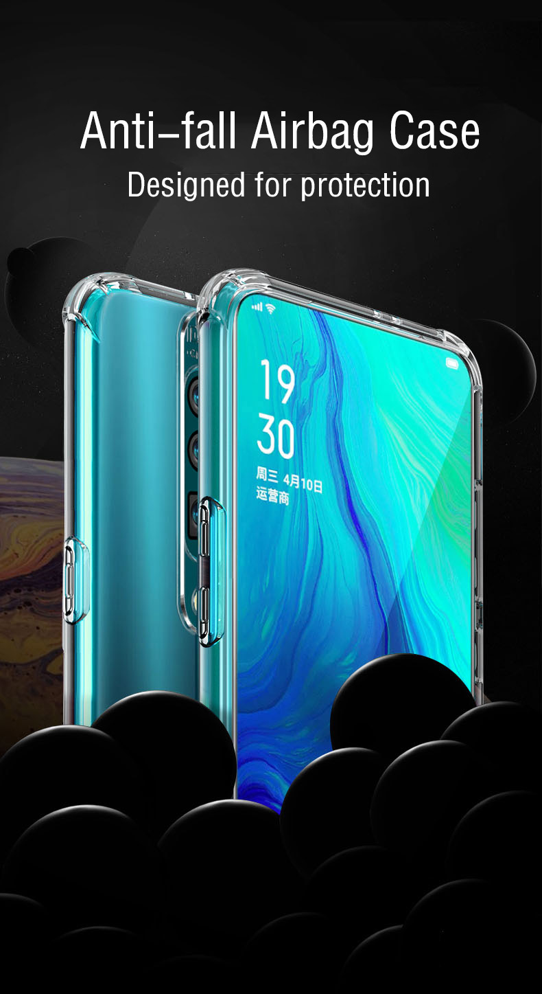 Airbag Transparent Protective Case For Oppo Reno 2 2f 2z 10x Zoom Ace ...