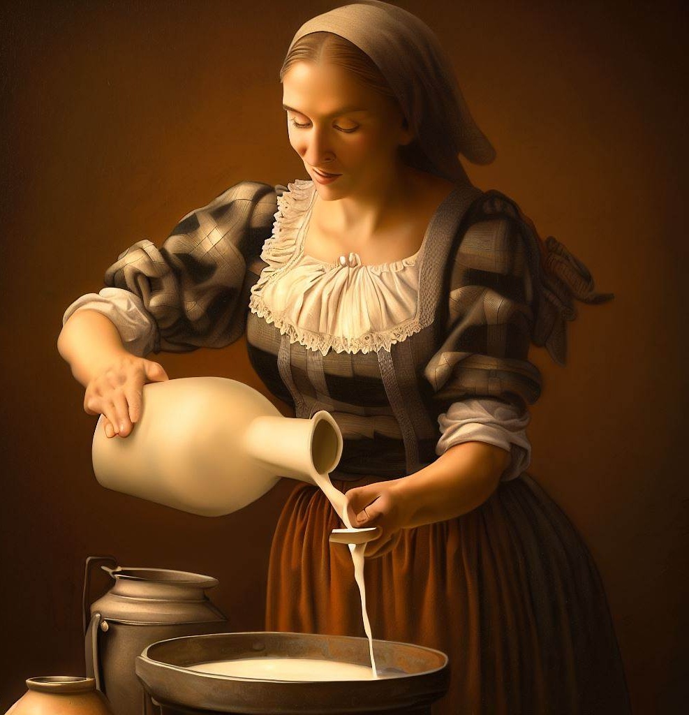 How to incorporate the milkmaid painting into your home decor?