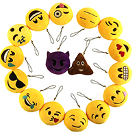 8-inch Plush Emoji Keychains