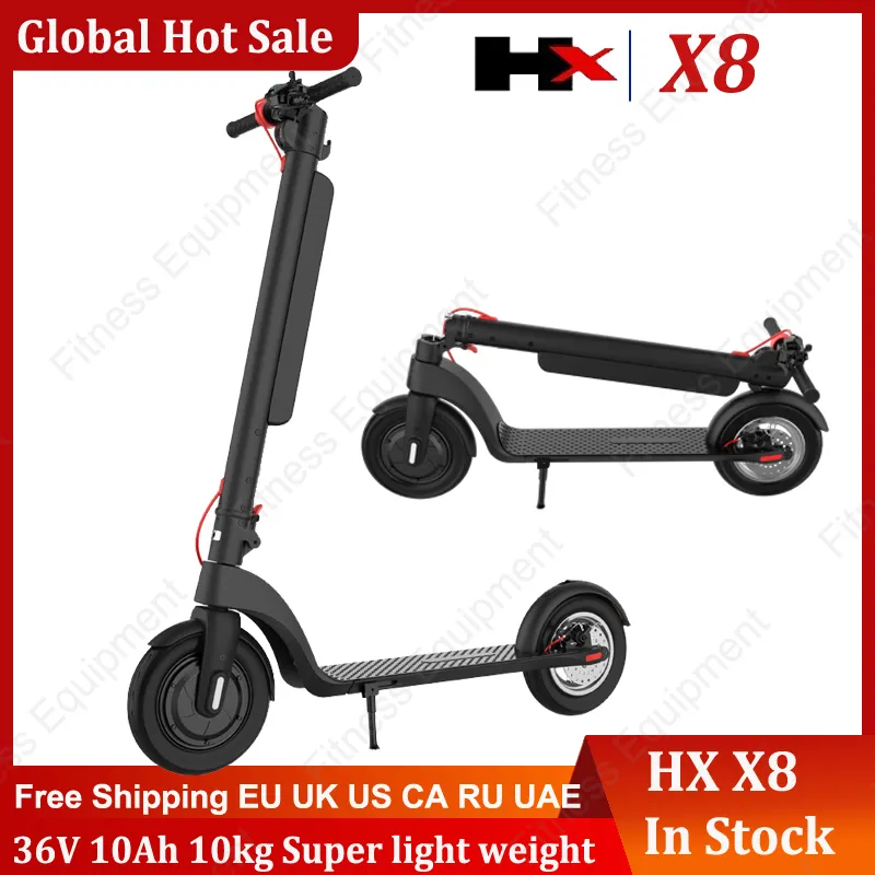 Folding HX X8 Scooter Eléctrico Scooter Bicicleta Patada Plegable ...