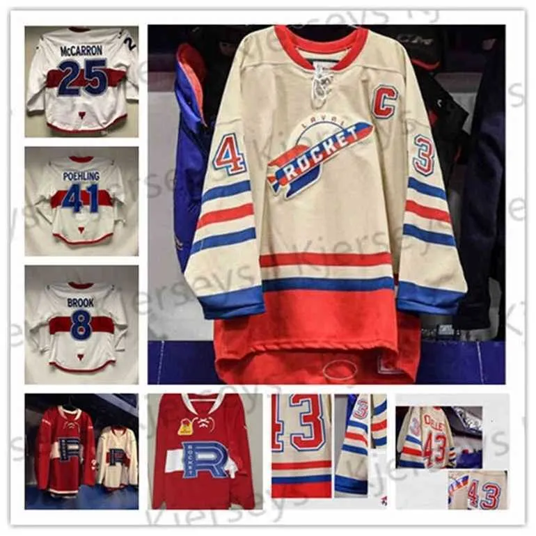 Gla 43 Xavier Ouellet 2022 Laval Rocket Jersey EVANS 5 PARISI 40 ...