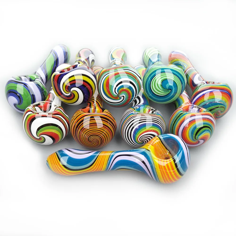 Tuyaux De Fumer En Verre Pyrex Pipes Cuillères À Main Fabriquées À Main ...