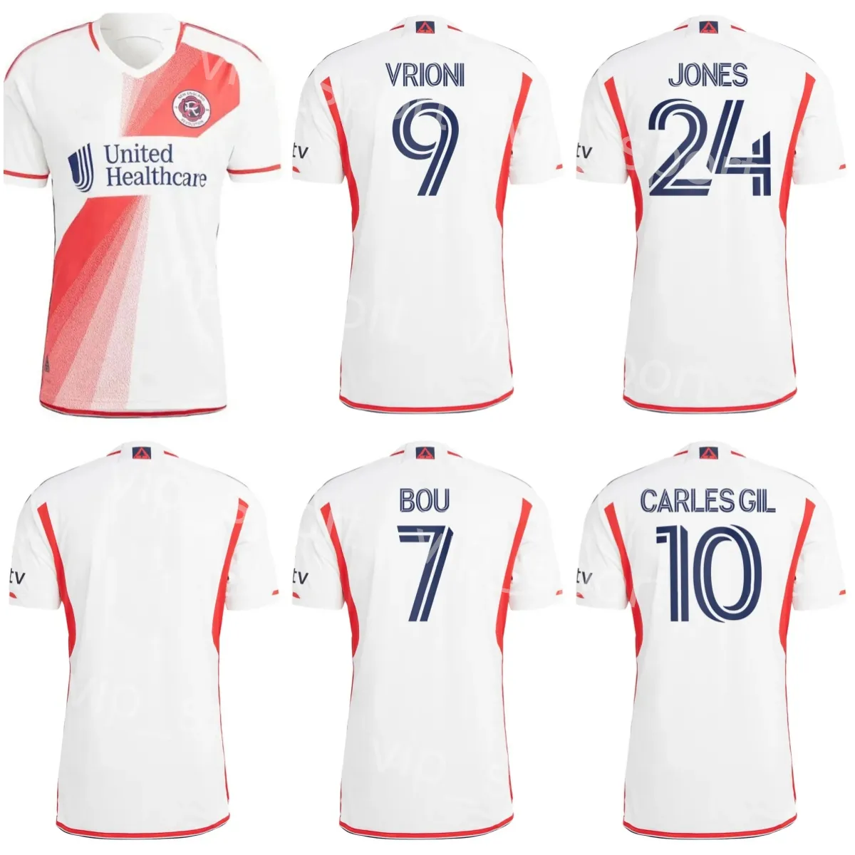 Revolution Soccer 10 Carles Gil Jerseys 15 Brandon Bye 18 Emmanuel ...