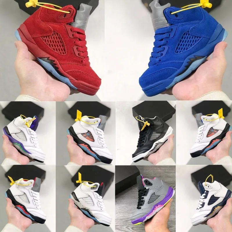 Jumpman 5s Garçons 5 Chaussures De Basket Ball Chaussures Pour Enfants ...