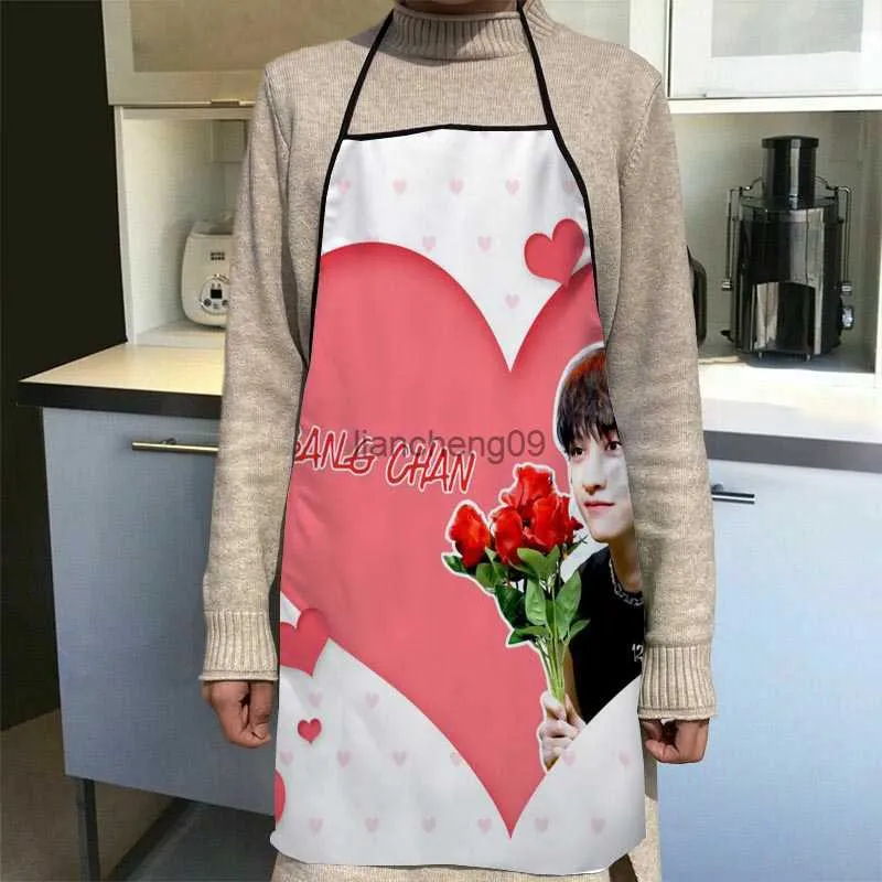 Delantal De Cocina KPOP Stray Kids Felix/Bang Chan/Han Ji Sung, Accesorios Para Hornear Para ...