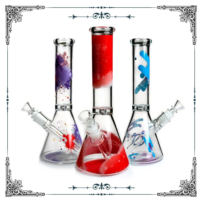 Phoenix Bécher En Verre Bong Avec Dessin Pipe À Fumer Pipe À Eau ...