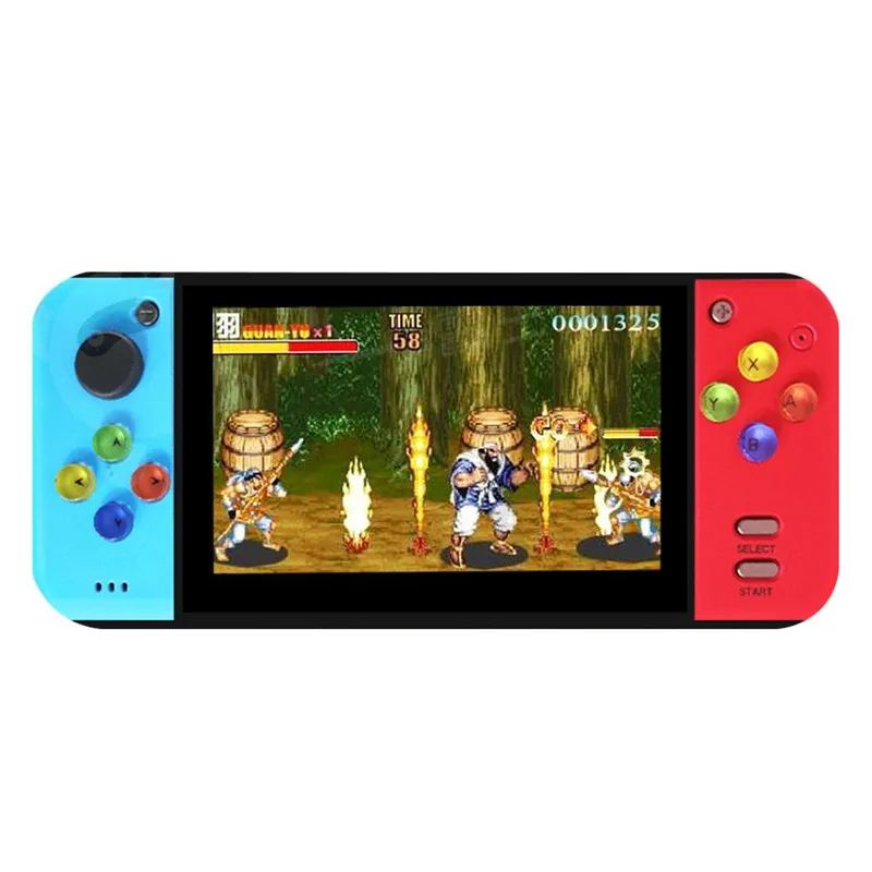 Powkiddy X7 5.0inch Retro Handheld Game Console Video Gaming Players ...