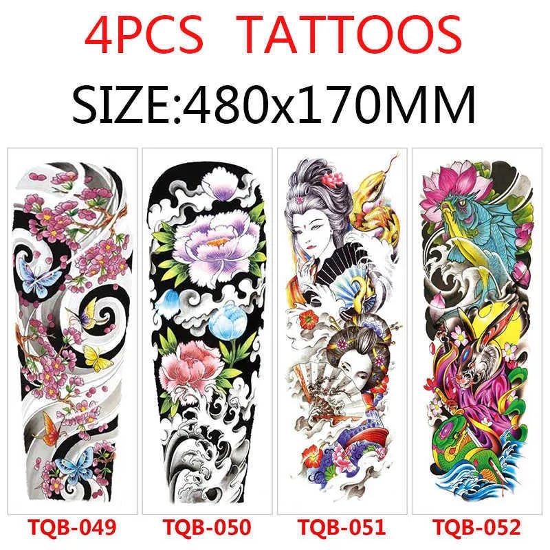 Tatouages temporaires ARM Complet Autocollants De Tatouage Temporaire ...
