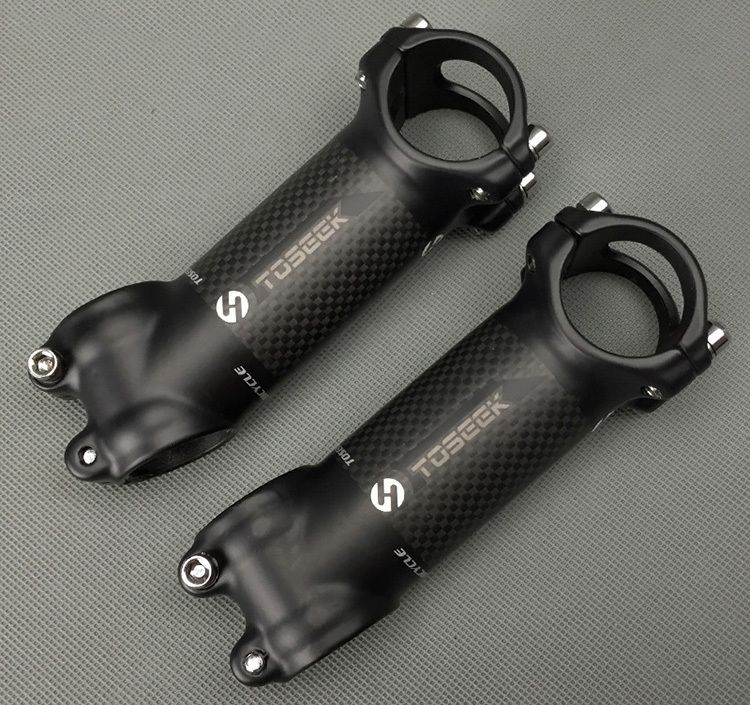Toseeek Carbon + Aleación De 17/6 Grados Bicycle Stem Rack Road MTB Bike STEMS Piezas De ...