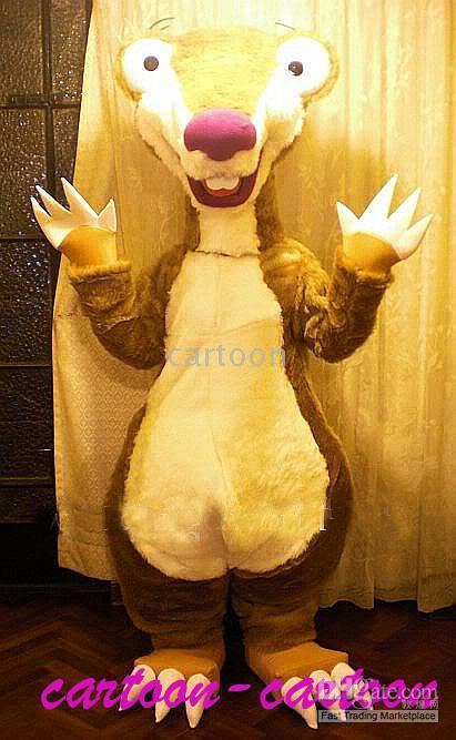 Ice Age Squirrel Scrat Mascot Costume Adult Size ! Free S/H Tooth ...