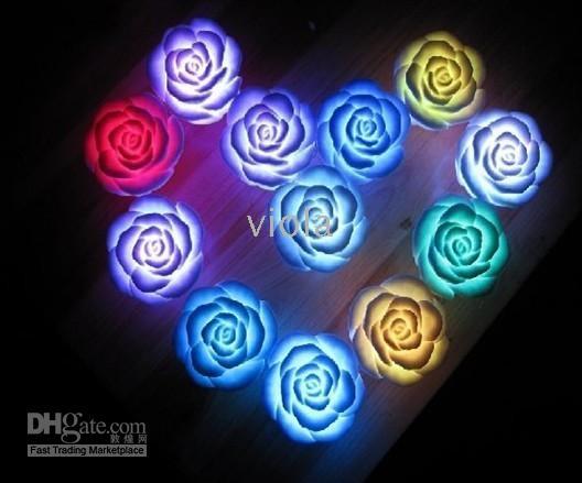 Buy Dropship Products Of 7 Changing Color LED Floating Rose Flower ...