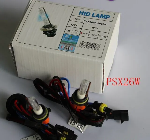 PSX26W HID Xenon Headlight Bulbs Exceptional Color Temperature, ECE ...