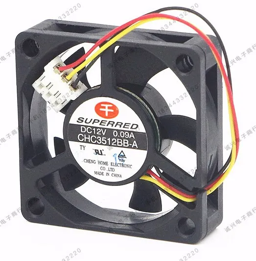 CHC3512BB A 35x35x10mm 12V 0.09A 3.5cm Genuine Double... From Daniel886 ...
