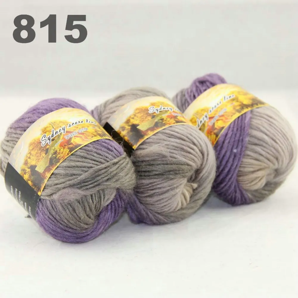 DHgate.com:Colorful Hand-Knitted Wool Blend Segment Dyed Coarse Yarn ...