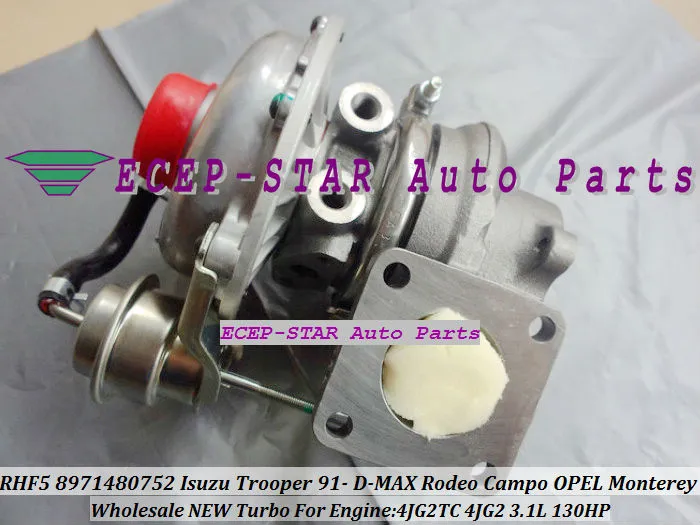 RHF5 Turbocharger - Upgrade for ISUZU Trooper D-MAX Rodeo Opel Monterey ...