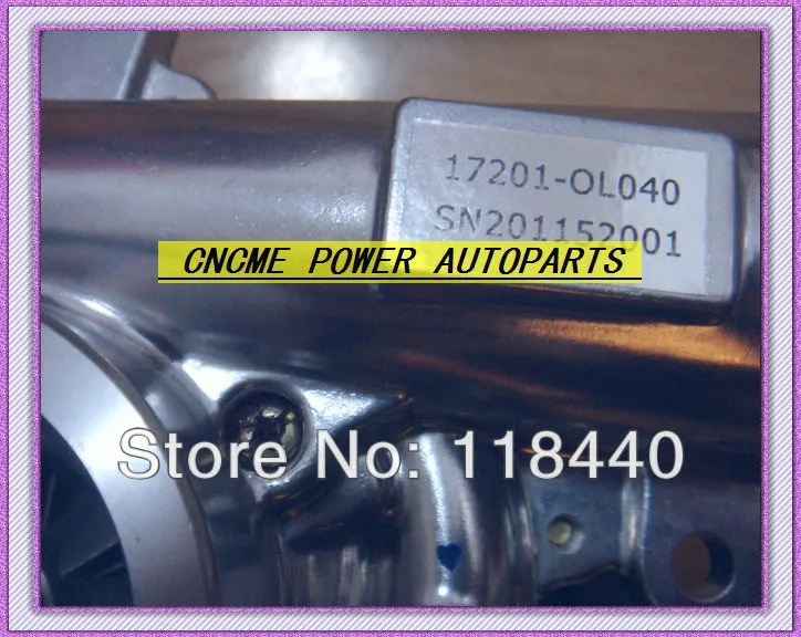 TURBO Turbocharger Cartridge CHRA CT16V 17201 OL040 17201 30100 17201 ...