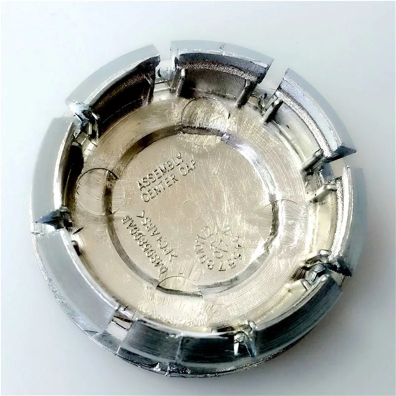 4-Piece ABS Car Wheel Center Hub Caps - 54mm Chrome Alloy Emblem Covers ...