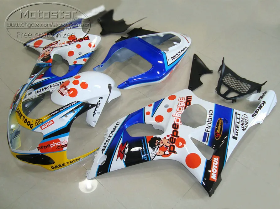 Customized Mixed Color Fairings Emergency Kit For SUZUKI GSXR1000 K2 ...