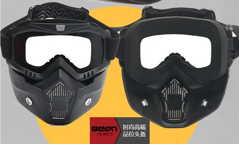 Retro Motorcycle Goggles, 2024 Authentic BEON Off Road Helmet Goggles ...