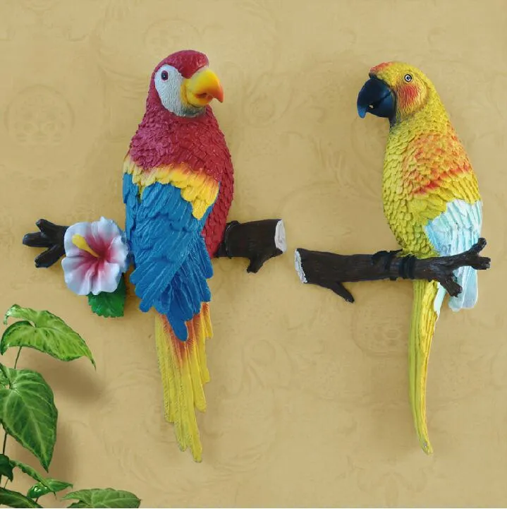 3D Resin Parrot Wall Art Mediterranean Style Home... From Dhhonton, $18 ...