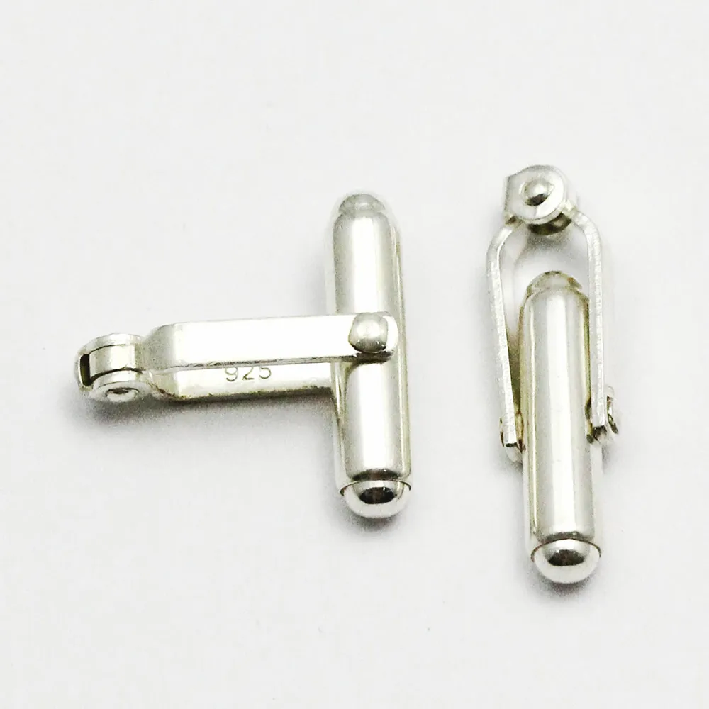 925 Sterling Silver Cufflink Blanks: Beadsnice Cufflink Backs For ...
