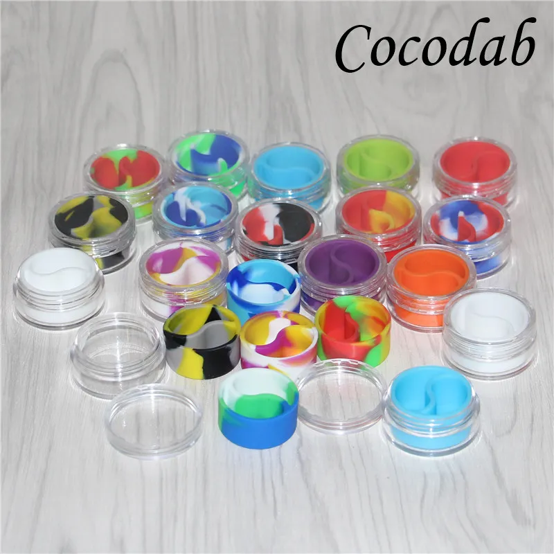 Acrylic Silicone Dab Jars: Airtight Nonstick Slick Containers W ...